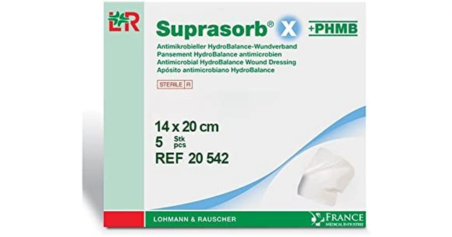 SUPRASORB X +PHMB 14 cm x 20 cm | Gyógymankó webáruház
