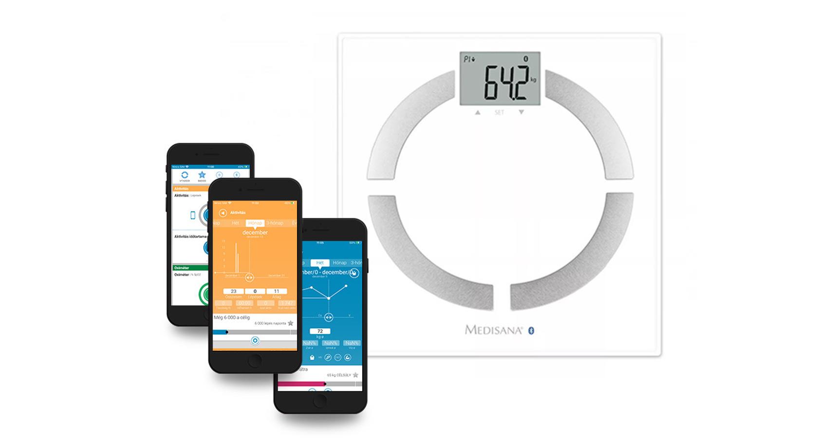 Medisana BS 444 connect testösszetétel-elemző készülék | Gyógymankó ...