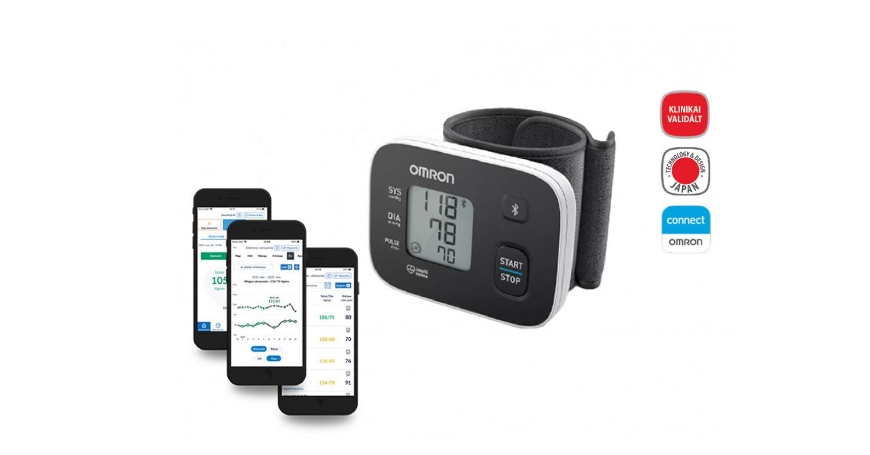 Omron RS3 Intelli IT Intellisense csuklós vérnyomásmérő | Gyógymankó ...